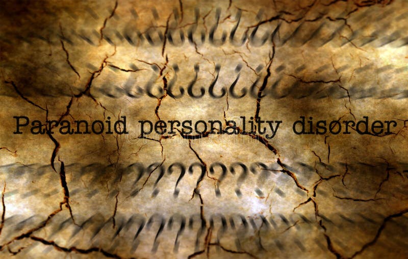 Paranoid Personality Disorder Grunge Concept Stock Photo - Image of ...