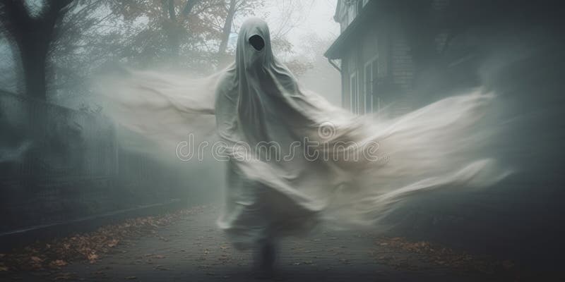 Paranormal Activity of an Apparition Approaching Stock Photo - Image of ...