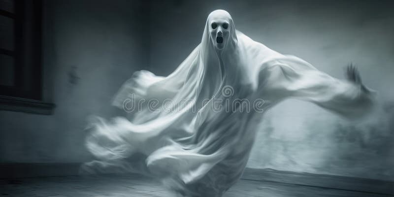 Paranormal Activity of an Apparition Approaching Stock Image - Image of ...