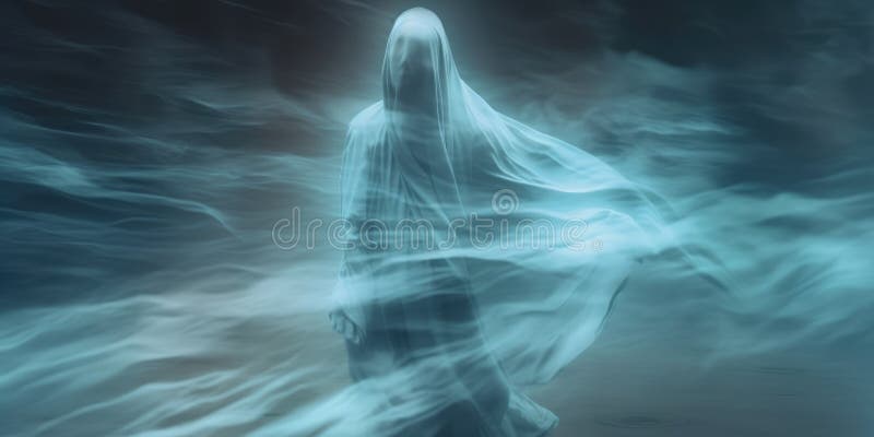Paranormal Activity of an Apparition Approaching Stock Illustration ...