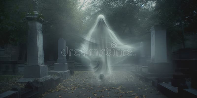 Paranormal Activity of an Apparition Approaching Stock Image - Image of ...