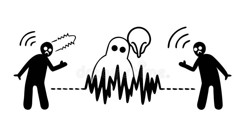 Paranormal Communication Ghost Interaction Icon, Vector Design ...