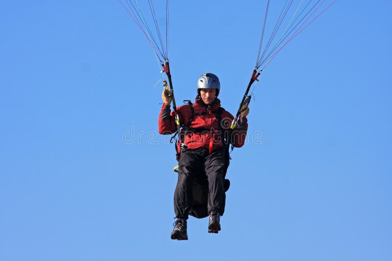 Parapentiste photo stock. Image du bleu, côte, sport - 59841462