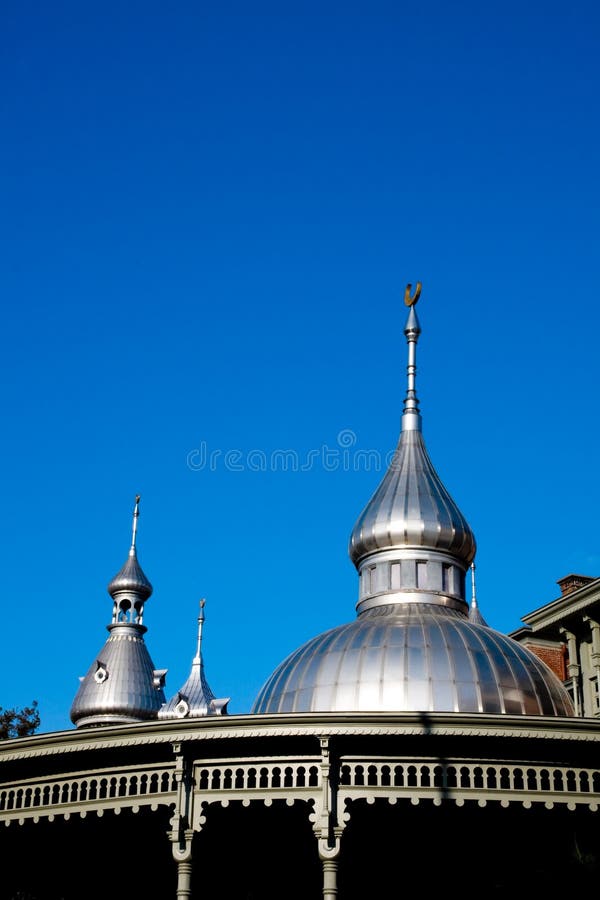 Parapets on Old Historical Building, in Tampa FL Stock Photo - Image of ...