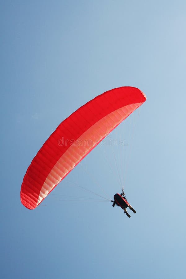 Paraplaner with Paraplane on Sandy Beach, Extreme Sport Stock Photo ...