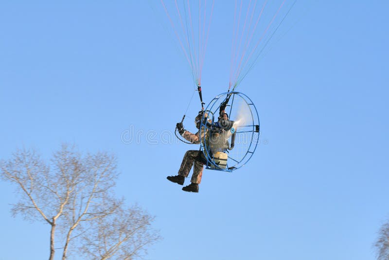 Paraplane stock photo. Image of parachute, adventure, paraplane - 8825424
