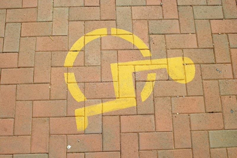 Paraplegic Parking stock photo. Image of shapes, paint, disabled - 96862
