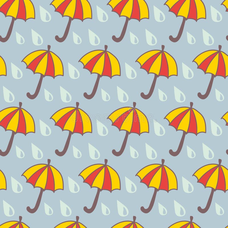 Paraply vs regn vektor illustrationer. Illustration av falla - 61419735
