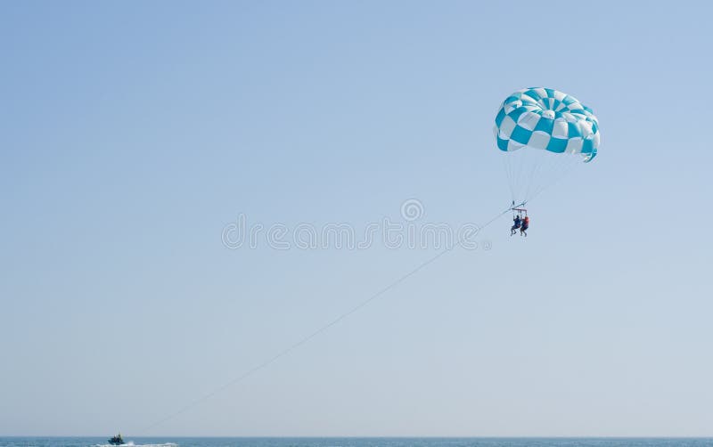 Parasailing stock image. Image of flying, high, blue - 10433627
