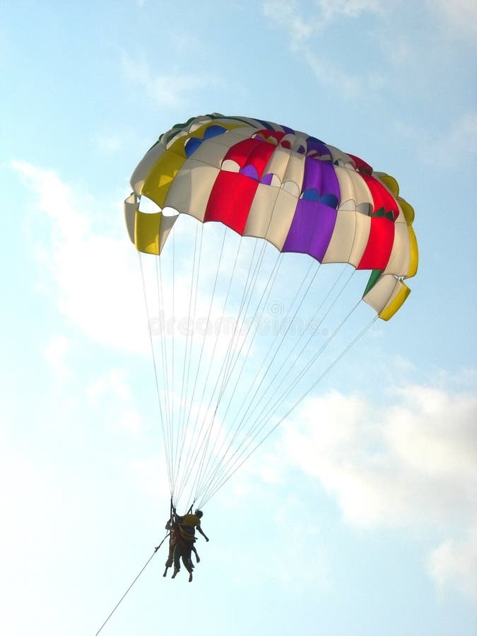 Parasailing Balloon-V stock image. Image of high, ropes - 3443357