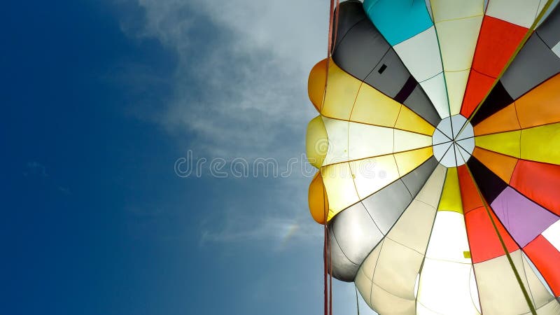 Parasailing chute stock image. Image of bright, texas - 26118077