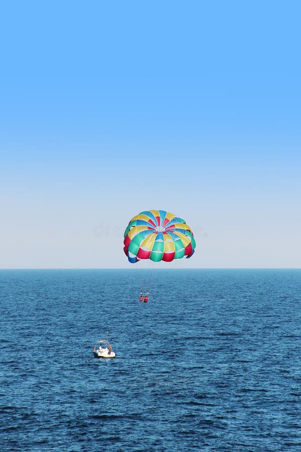 Parasailing parachute stock image. Image of hobbies, sail - 45248313