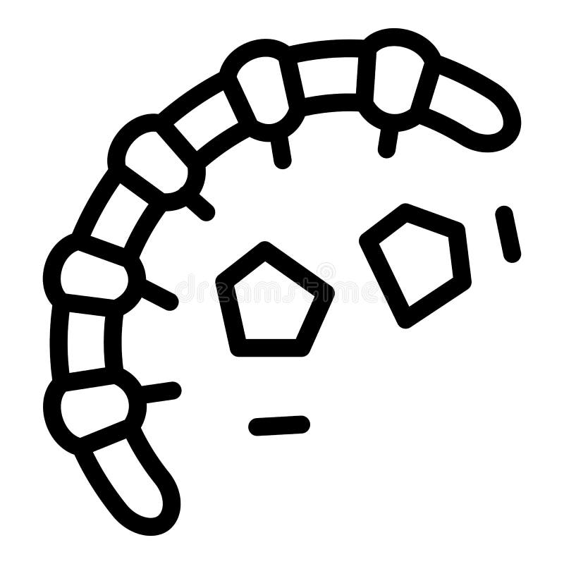 Biology Parasite Icon Color Outline Vector Stock Vector - Illustration ...