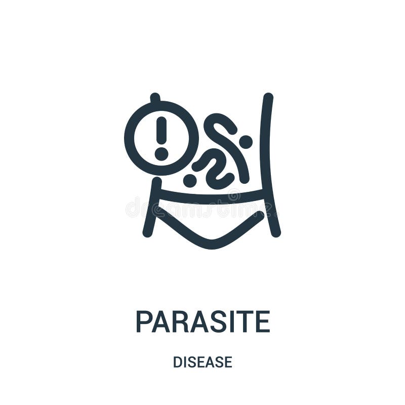 Parasite Icon Vector from Disease Collection. Thin Line Parasite ...