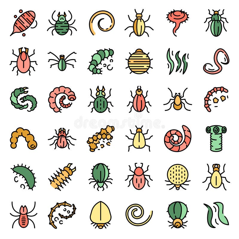 Parasite Icons Set Vector Flat Stock Vector - Illustration of design ... Parasite Icons Set Vector Flat Stock Vector - Illustration of design ...