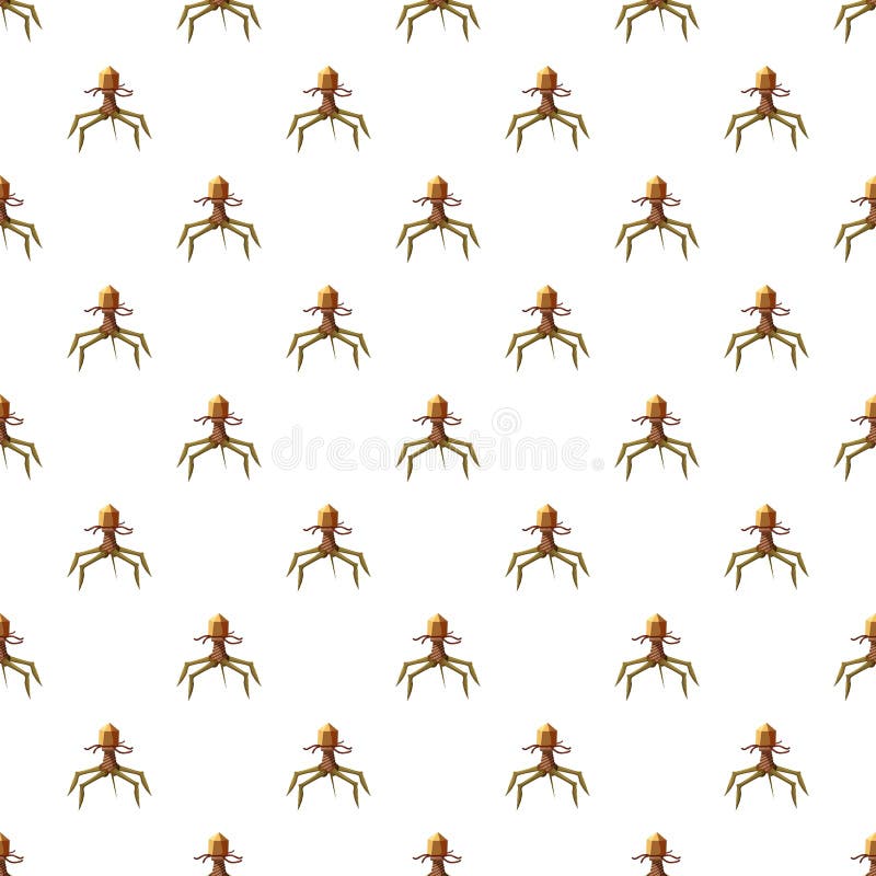 Parasite or Virus Pattern Seamless Stock Vector - Illustration of ...