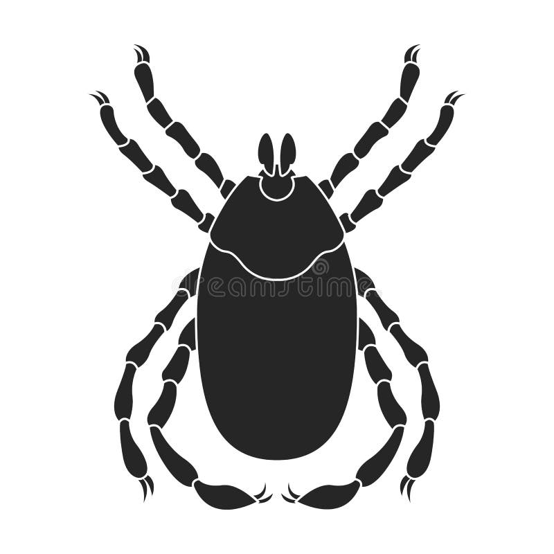 Parasites Vector Icon.Black Vector Icon Isolated on White Background ...