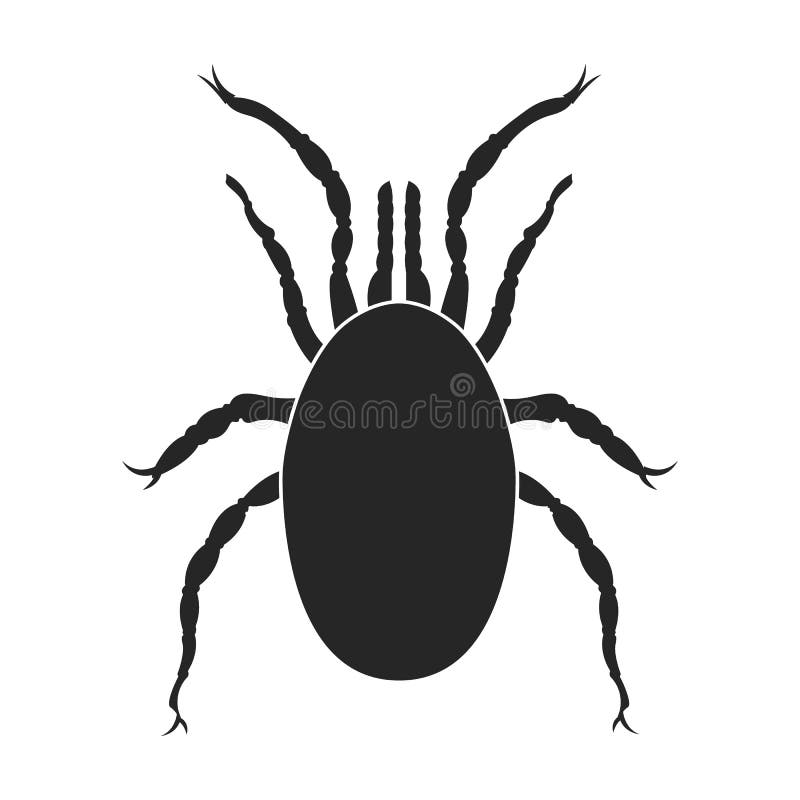 Parasites Vector Icon.Black Vector Icon Isolated on White Background ...