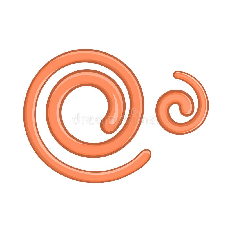 Parasitic Nematode Worms Icon, Cartoon Style Stock Vector ...