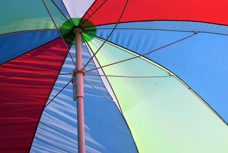 Parasol coloré image stock. Image du ombre, multicolore - 60708221