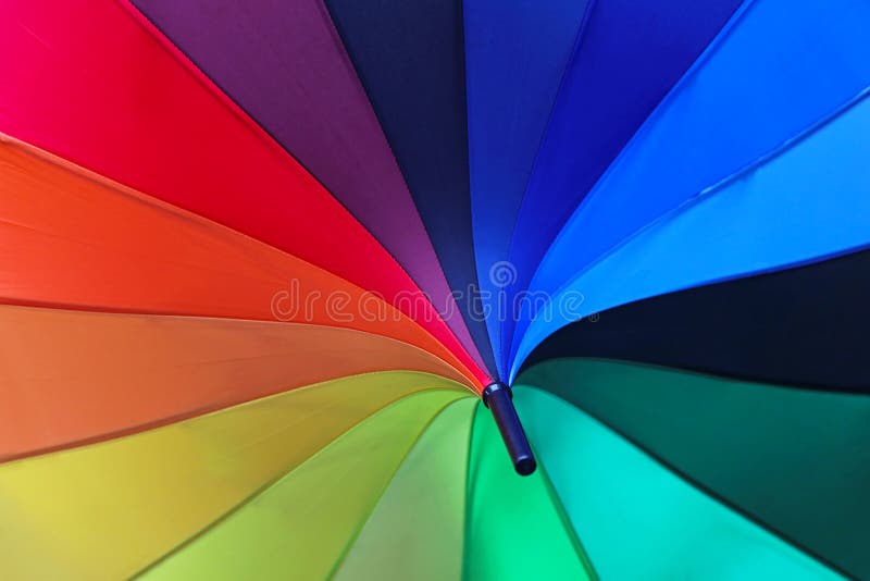 Parasol rainbow stock image. Image of open, round, textile - 41074029