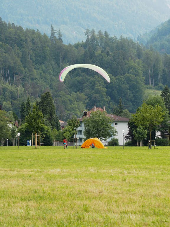 Parasol in the Sky with Natural Views Editorial Image - Image of alps ...
