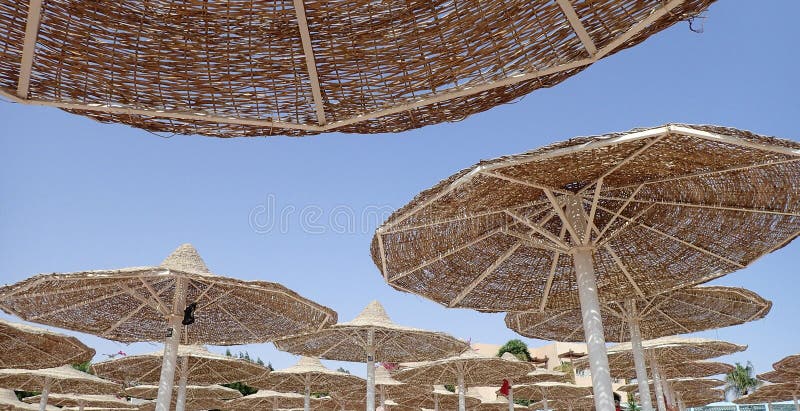 Parasol Texture in the Hot Summer Stock Photo - Image of relax, texture ...