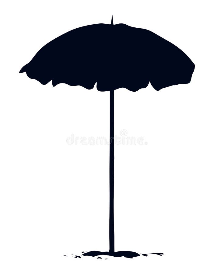 Parasol Vector tekening vector illustratie. Illustration of vakantie ...
