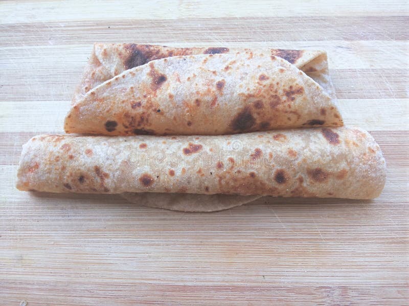 Paratha roll stock image. Image of roti, meal, bread - 63302141