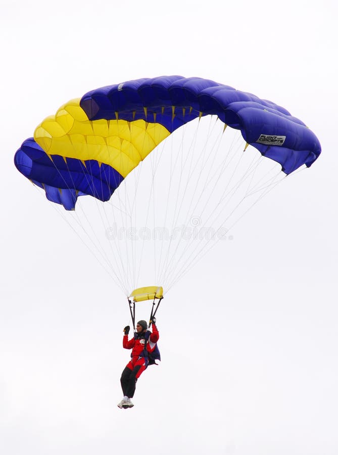 Paratrooper on airshow editorial stock photo. Image of beautiful - 10509303