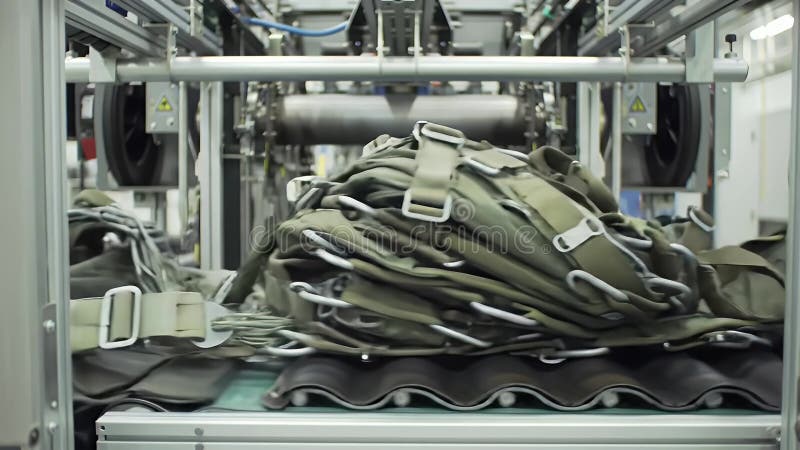 Automated Paratrooper Gear Inspection Unit with Conveyor Belt System in ...