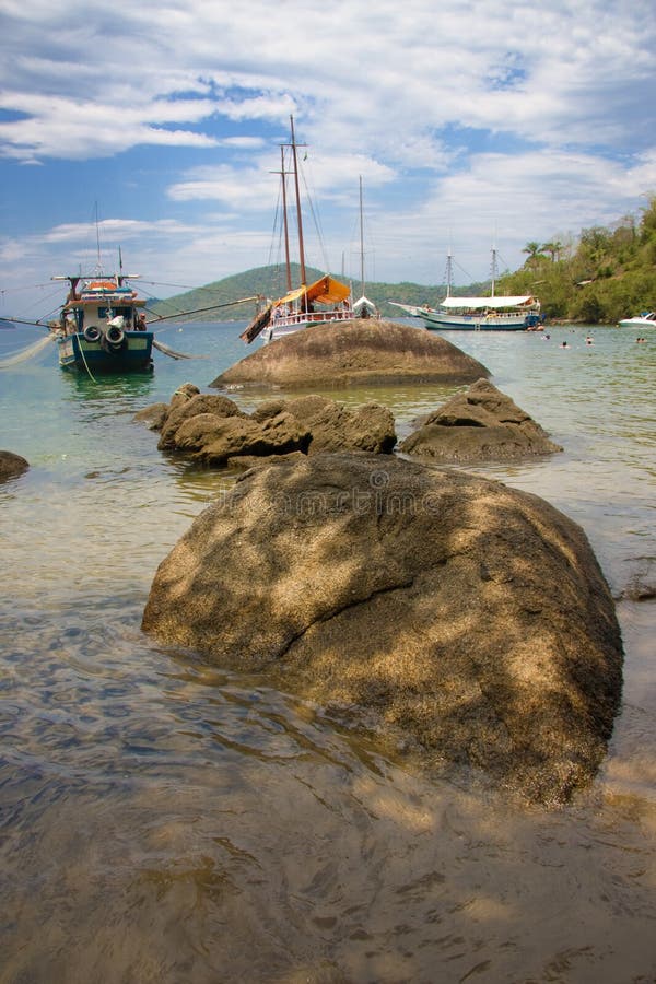 Paraty Bay Tropical Beach stock photo. Image of paraty - 6912856