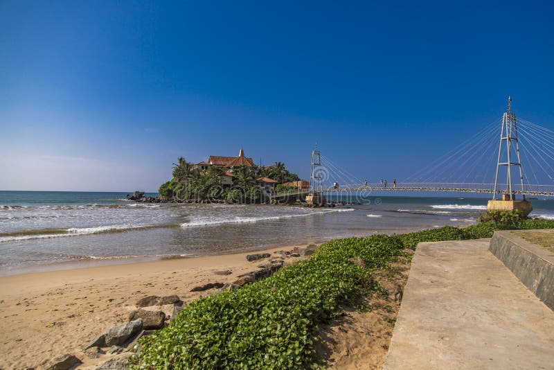 Paravi Duwa Temple in Matara, Sri Lanka Stock Image - Image of ...