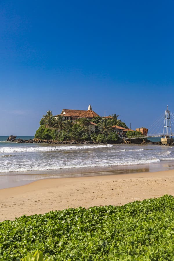 Paravi Duwa Temple in Matara, Sri Lanka Stock Image - Image of ...