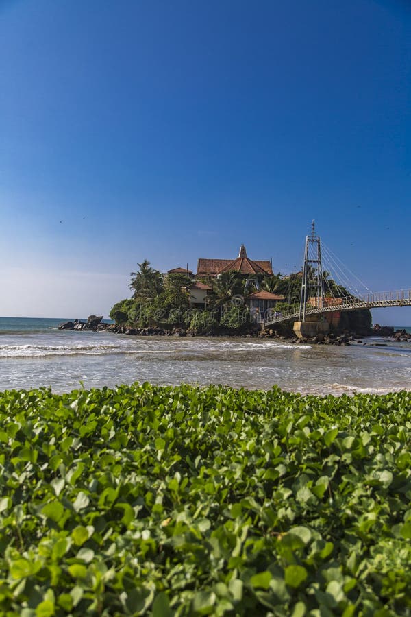Paravi Duwa Temple in Matara, Sri Lanka Stock Image - Image of ...