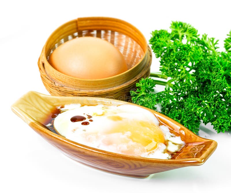 Parboil egg stock photo. Image of fast, parsley, soft - 41736052