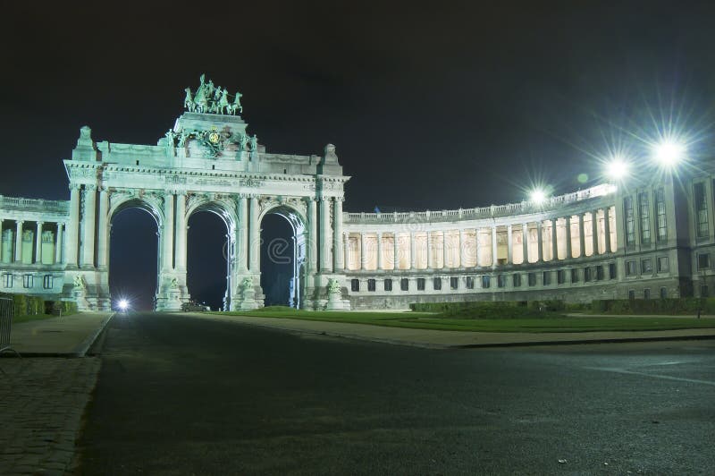 Parc Du Cinquantenaire, Jubel Park, Brussels Stock Photo - Image of ...