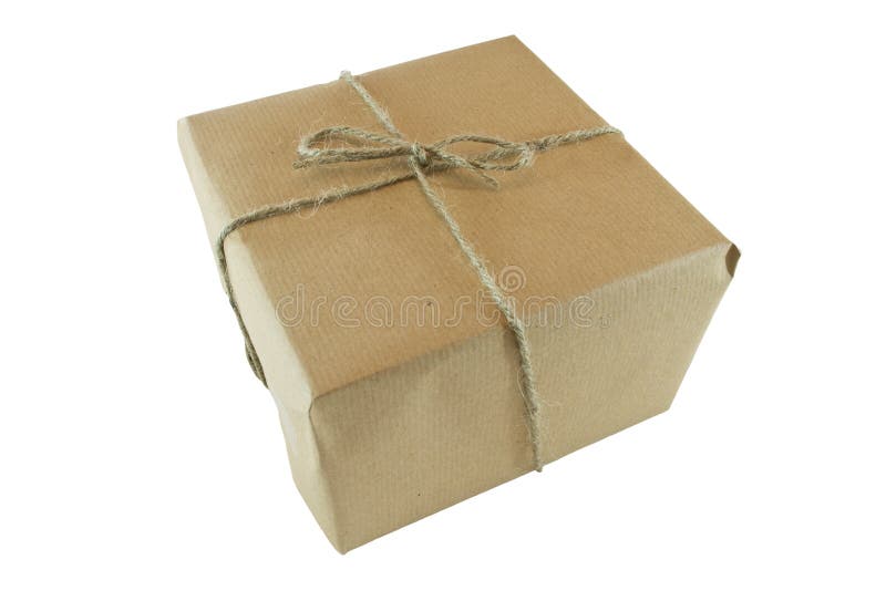 Brown Parcel stock photo. Image of merchandise, carton - 26893012