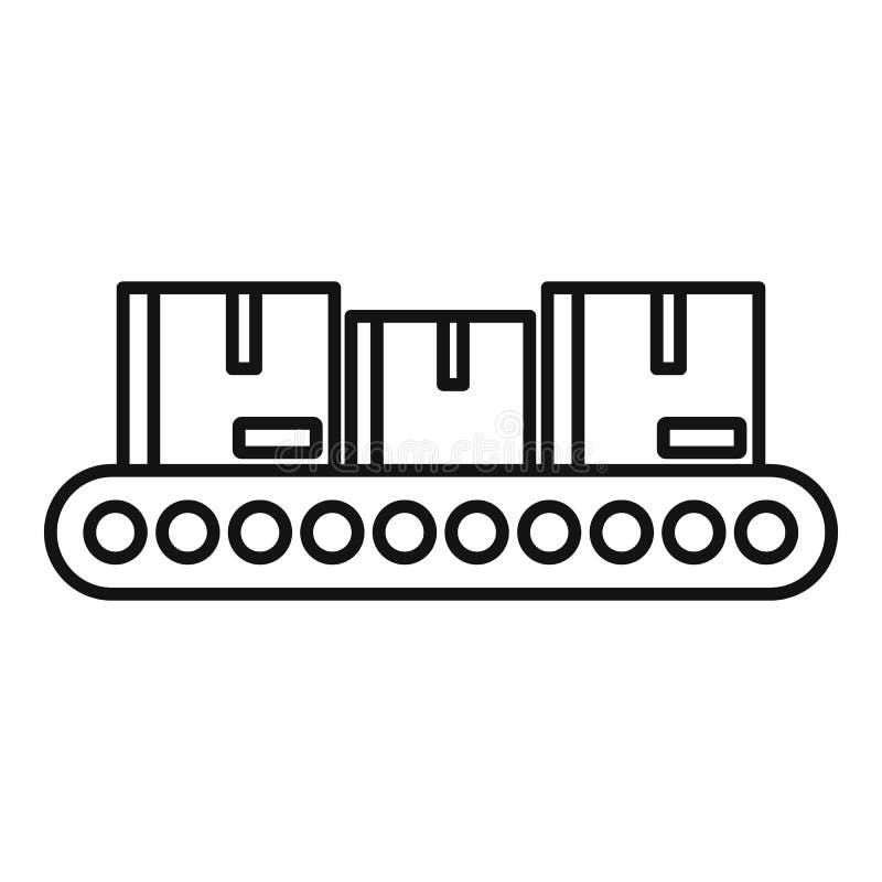 Assembly Line Icons Set, Simple Style Stock Vector - Illustration of ...