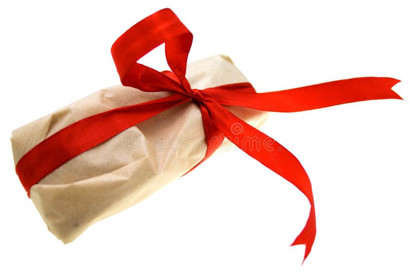 Parcel with Bow stock photo. Image of present, single - 12941782