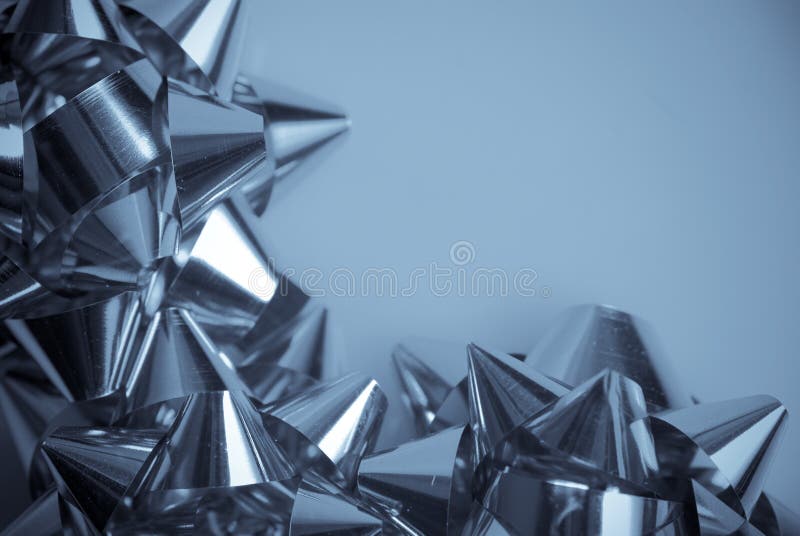 Parcel Bows on a Blue Background Stock Photo - Image of background ...