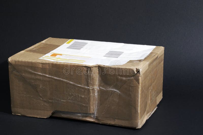 Package/Parcel at Door stock image. Image of paper, large - 8492327