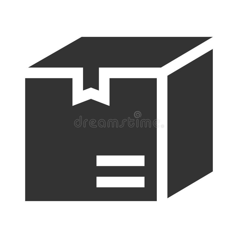 Parcel box icon stock vector. Illustration of bundle - 264805154