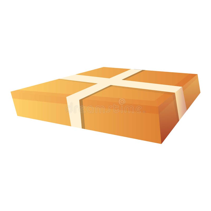 Parcel Box Icon, Cartoon Style Stock Vector - Illustration of blank ...