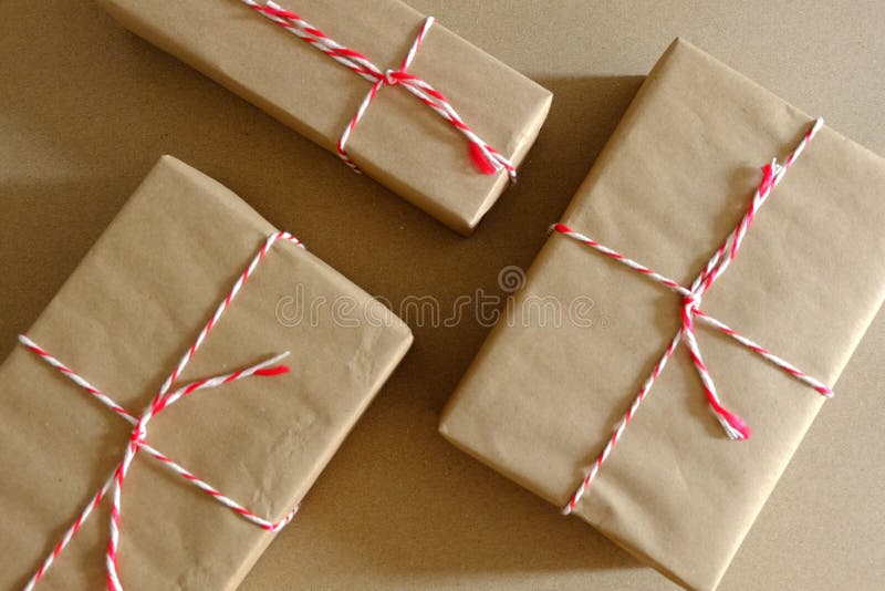 Parcel box on parcel paper stock photo. Image of packaging - 147088584