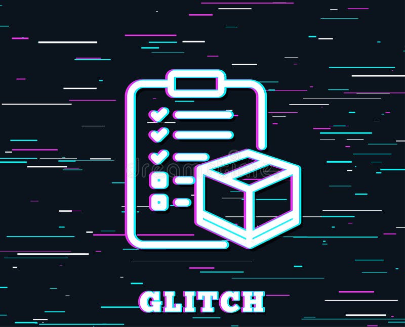 Parcel Checklist Line Icon. Logistics Check. Stock Vector ...