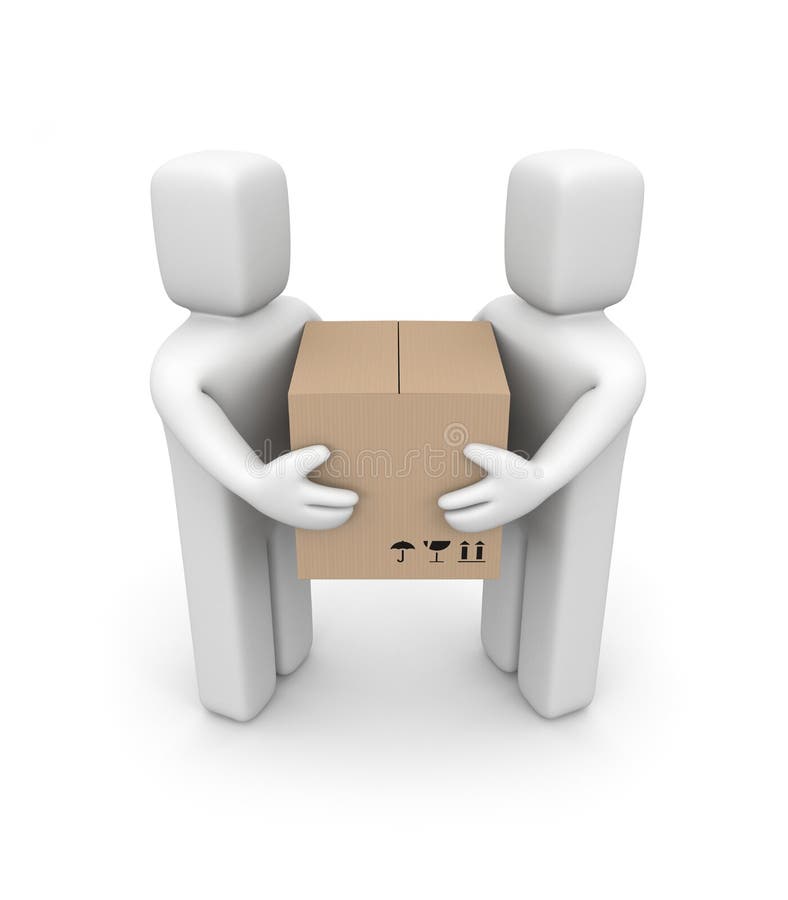 Parcel delivery stock illustration. Illustration of courier - 17551295