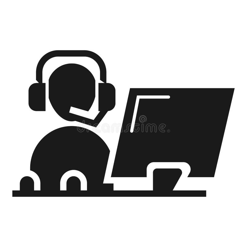 Parcel Delivery Call Center Icon, Simple Style Stock Vector ...