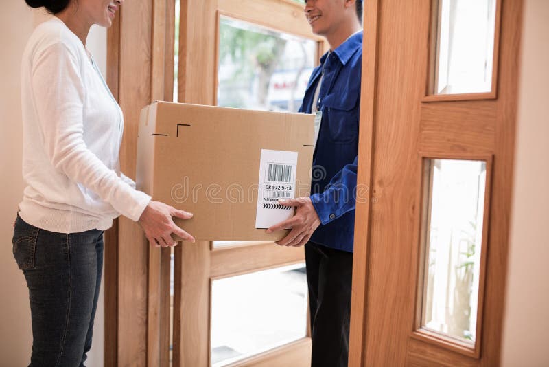 Parcel delivery stock photo. Image of post, service, courier - 58240996