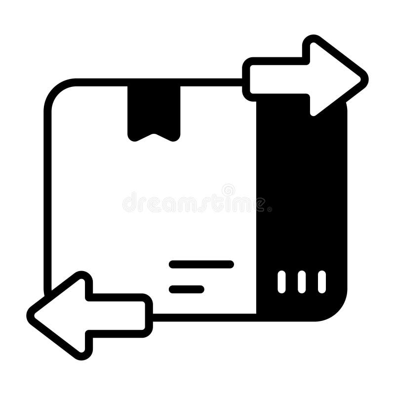 Parcel Distribution Vector in Modern Style, Premium Icon Stock Vector ...